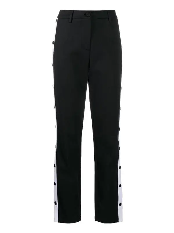 Moschino Side Button Detailed Casual Pants - Black