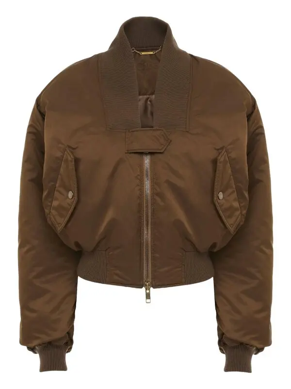 Chloé Bomber Jacket - Authentic Brown