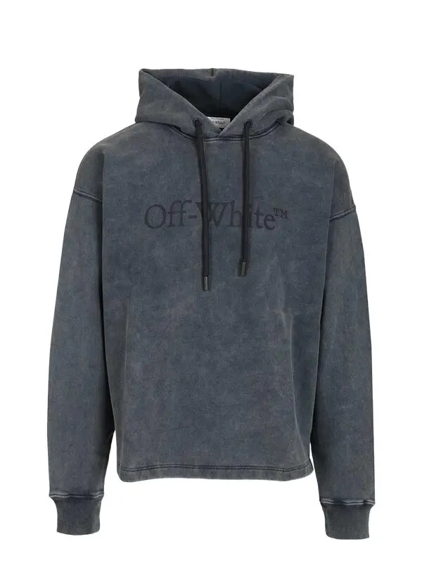 Off-White Laundry Loose Logo Hoodie - Night Sky