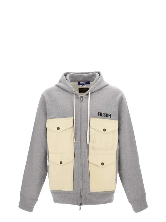 Junya Watanabe Hooded Sweatshirt Jacket - Grey