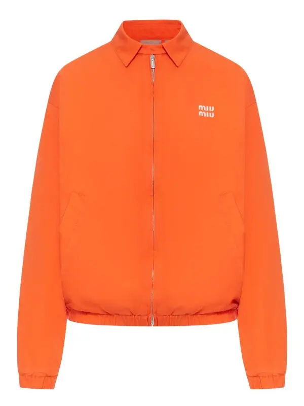 Miu Miu Zip Up Jacket - Orange