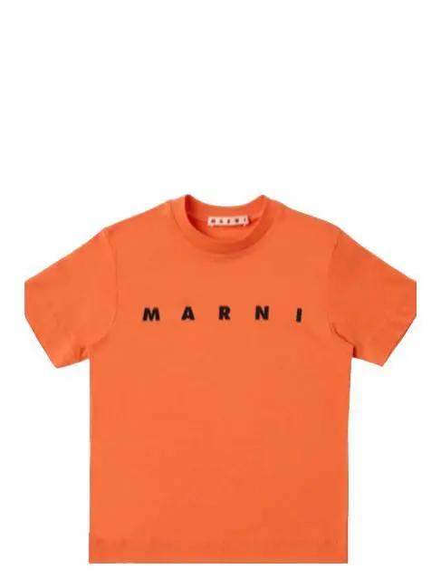 Marni Cotton Logo T-shirt - Orange