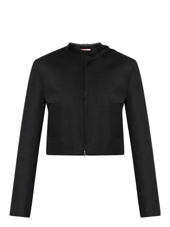 DIESEL® Zip-up Jacket With Long Sleeves - Black