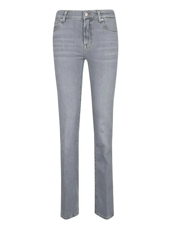 7 For All Mankind Belt Loop Jeans - Gray
