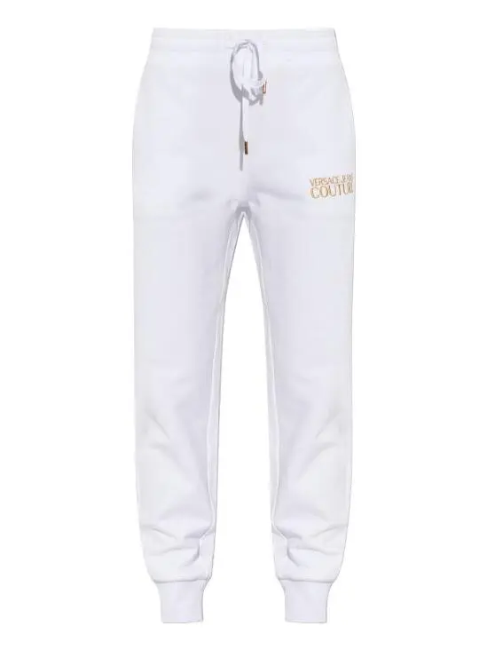 Versace Embroidered Logo Joggers - White