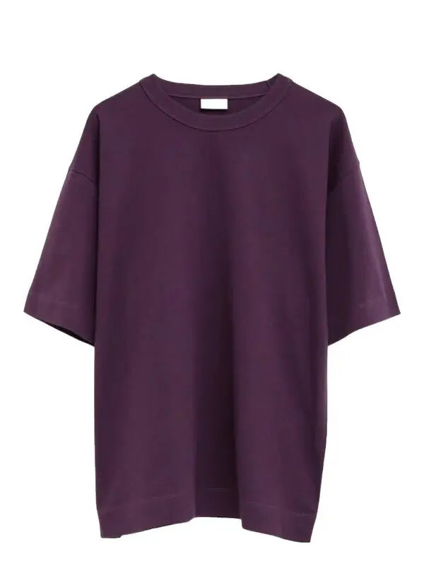 Dries Van Noten Crew Neck T-shirt - Dark Purple