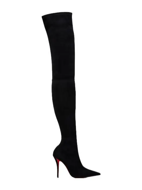 CHRISTIAN LOUBOUTIN Miss Z Botta Alta Over The Knee Boots - Black