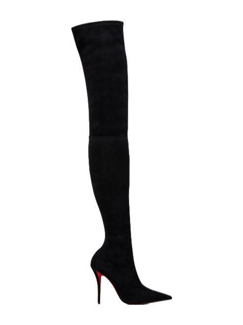 CHRISTIAN LOUBOUTIN Miss Z Botta Alta Over The Knee Boots - Black