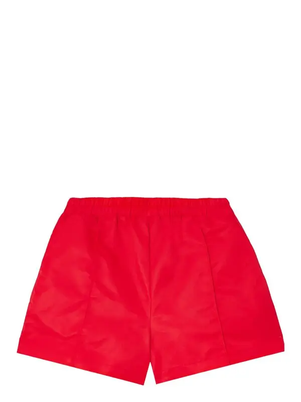 Staud Taurus Patchwork Athletic Shorts - Rose Bengal
