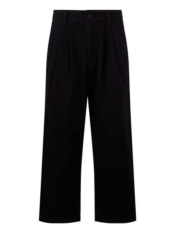 AGOLDE Pleated Wide-leg Pants - Black