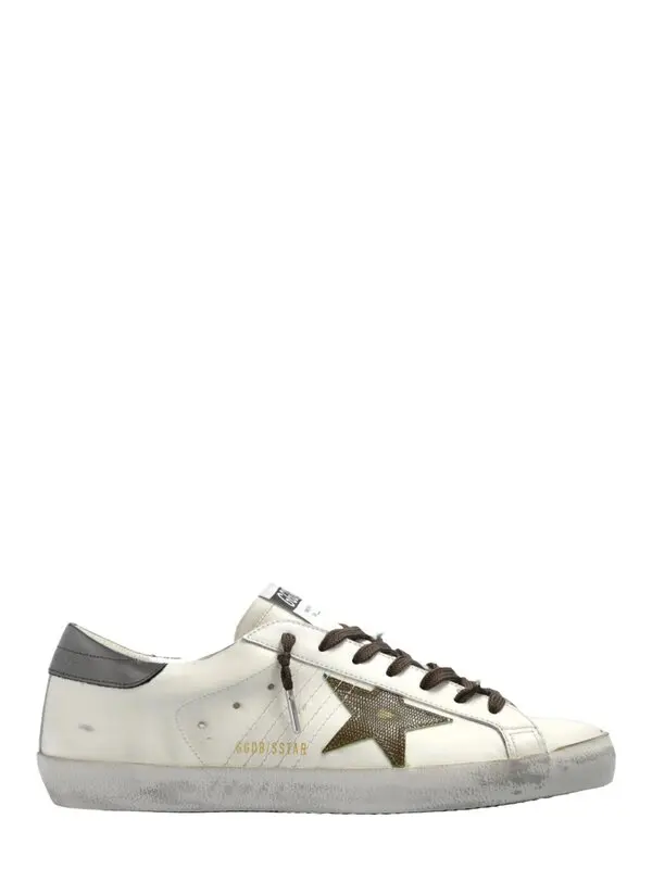 GOLDEN GOOSE Super Star Lace-up Sneakers - Gray