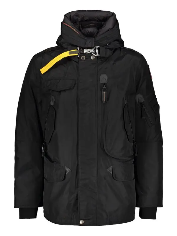 PARAJUMPERS Hooded Multi-pocket Down Jacket - Black