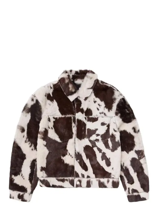 REPRESENT Patterned Zip Jacket - Black