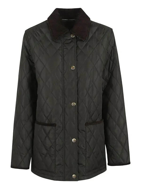 Burberry Long Sleeved Quilted Jacket - Black