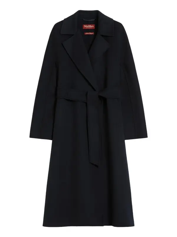 Max Mara Cles Belted Coat - Navy