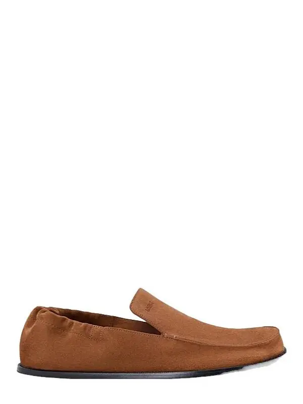 Loewe Flex Loafer In Suede - Chocolate-colored