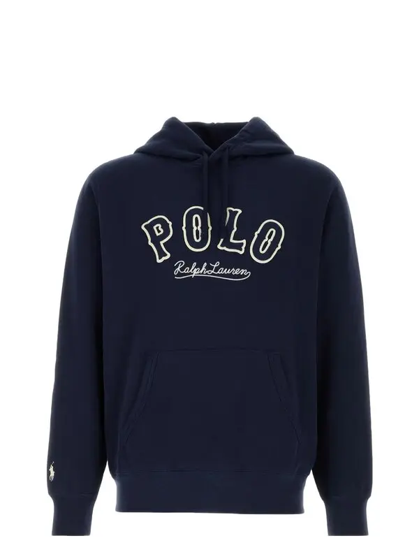 Polo Ralph Lauren Long-sleeved Drawstring Hoodie - Navy Blue