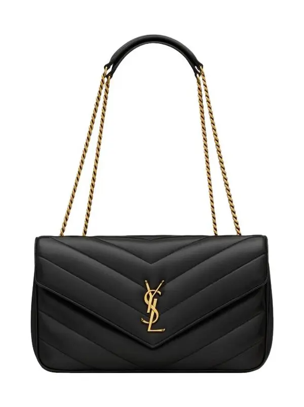 Saint Laurent Loulou Medium Shoulder Bag - Black