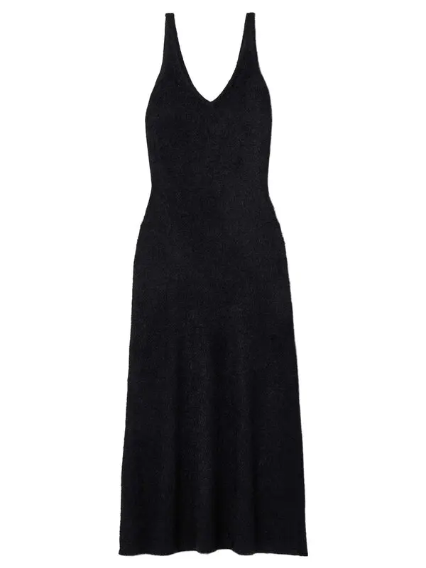 Gabriela Hearst V-neck Midi Dress - Black