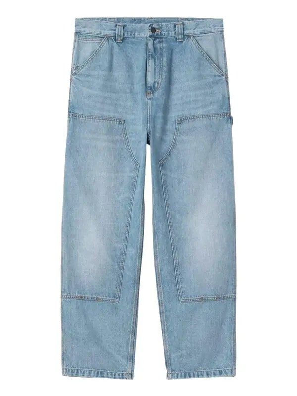 Carhartt Work In Progress Double Knee Denim Trousers - Blue