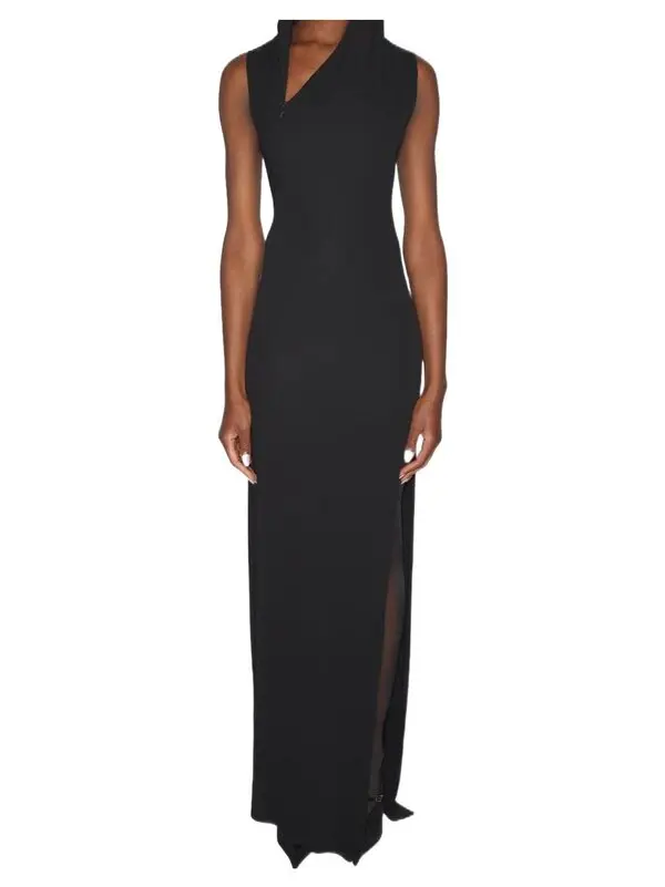 MUGLER Hooded Maxi Dress - Black