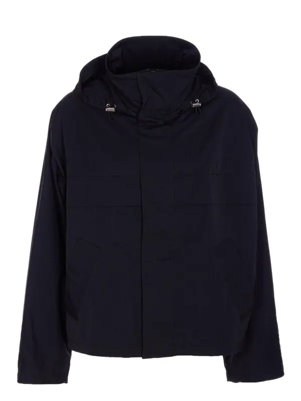 Bottega Veneta Washed Hooded Blouson - Black