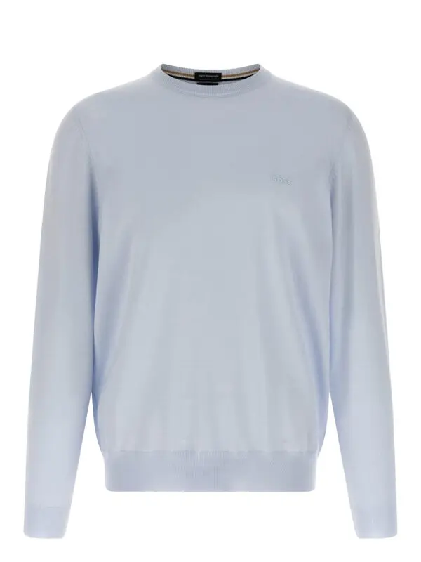 Hugo Boss Crew Neck Knitted Sweater - Gray