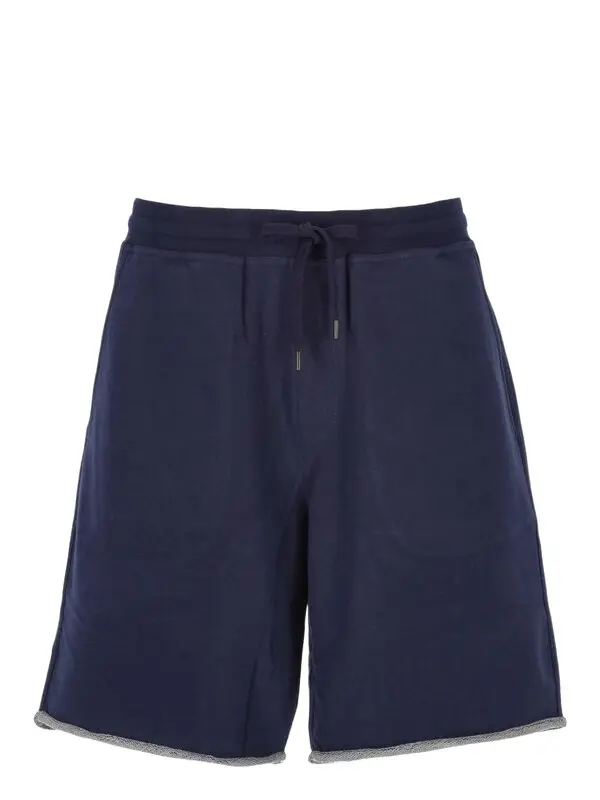 Brunello Cucinelli Drawstring Shorts With Trimmed Pockets - Black