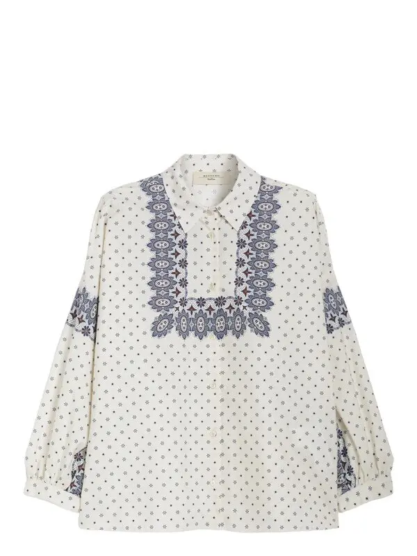Max Mara Ad Da Button-up Poplin Shirt - No