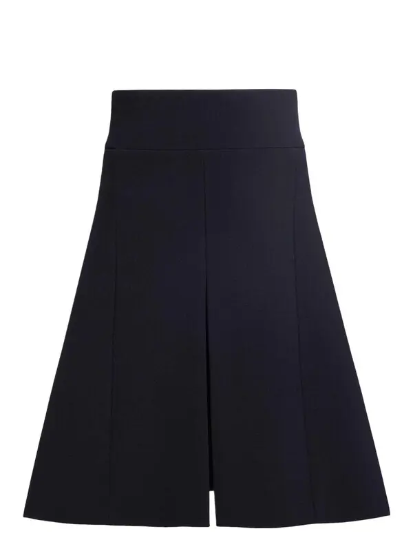 Alaïa Mid-length A-line Skirt With Front Seam Pockets - Black