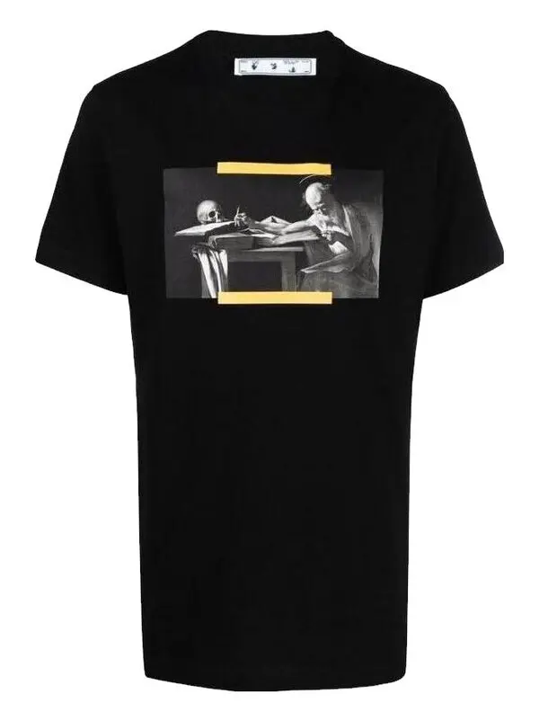 Off-White Graphic Printed T-shirt - Black