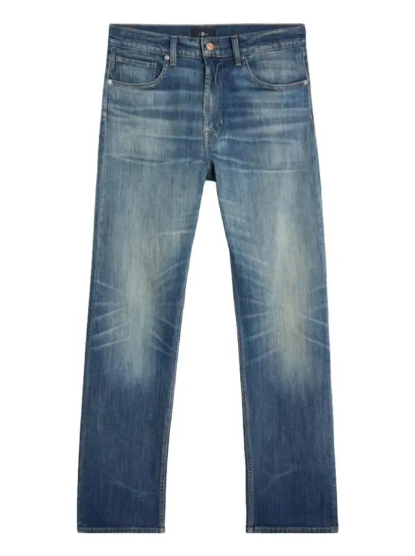 7 For All Mankind Straight-leg Jeans - Medium Blue