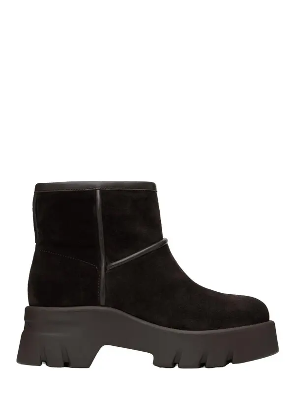 GIANVITO ROSSI Round Toe Suede Ankle Boots - Brown