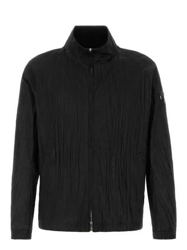 TATRAS Leros Crinkled Zip Jacket - Black