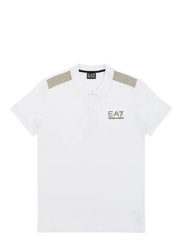 EA7 Logo Polo Shirt - White