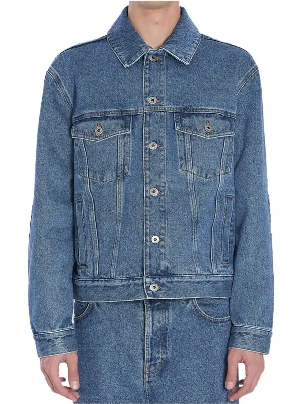 Loewe Anagram Buttoned Jacket - Blue