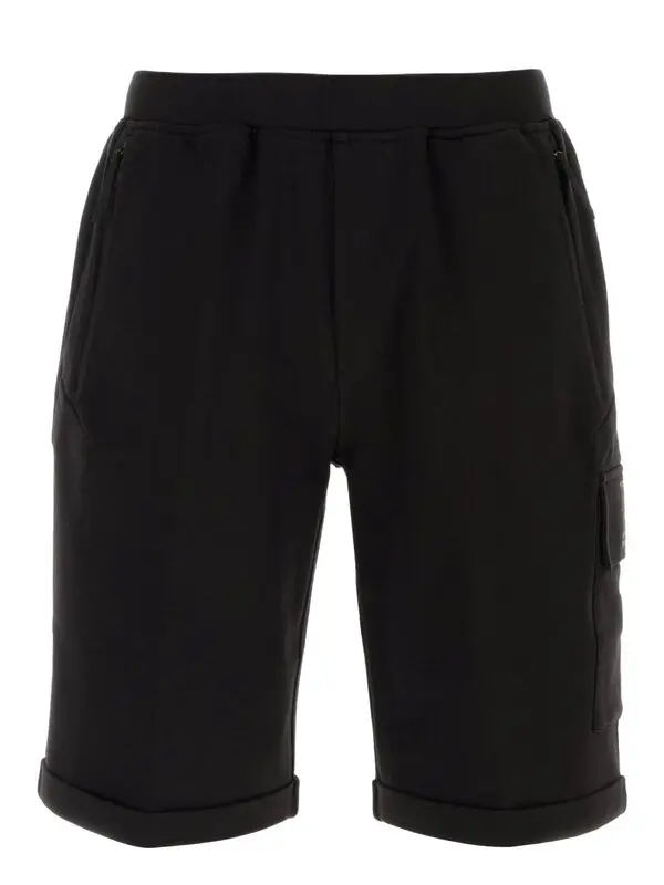 C.P. COMPANY Stretch Cargo Shorts - Black