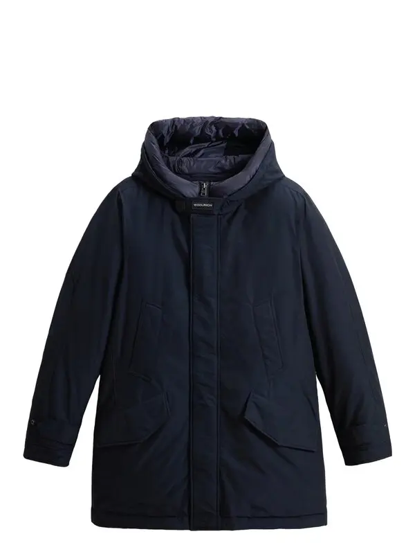 Woolrich Long-sleeved Hooded Coat - Black