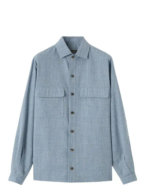Loro Piana Ida Shirt - Rain Blue