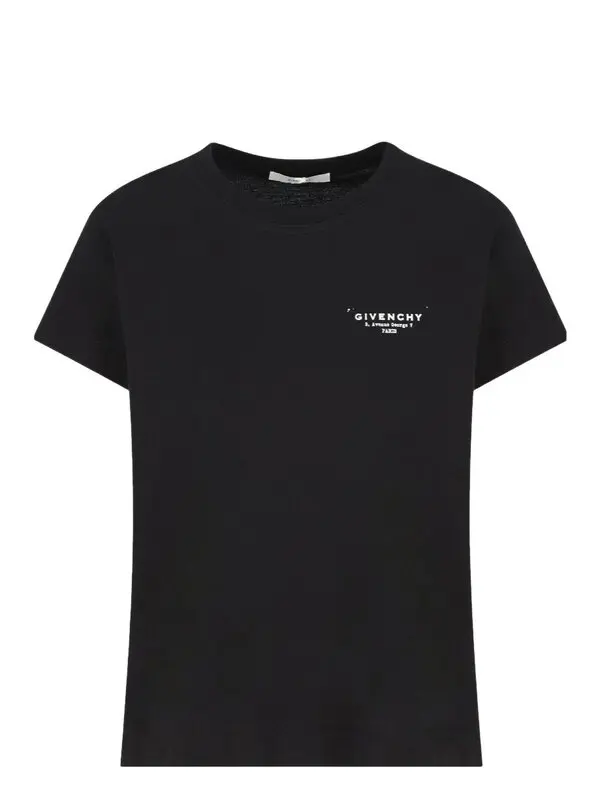 Givenchy Logo Printed Crewneck T-shirt - Black