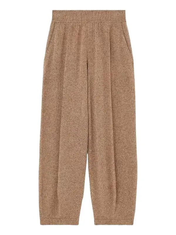 Loro Piana Elastic Waist Casual Pants - Brown