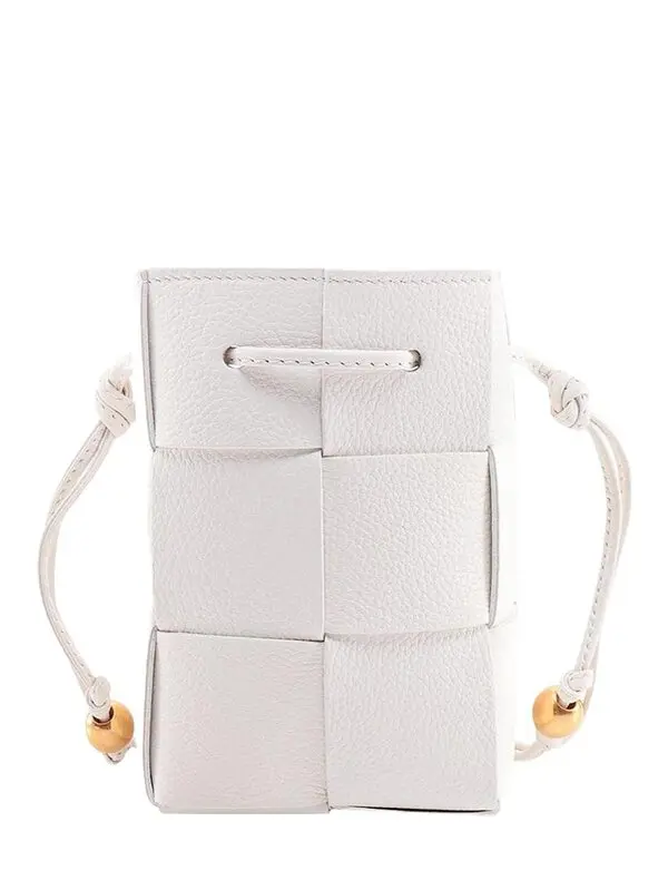 Bottega Veneta Intreccio Bucket Bag - White