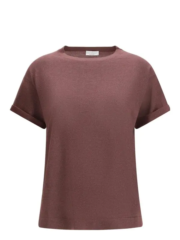 Brunello Cucinelli Crew Neck T-shirt - Red