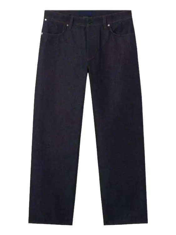 Stone Island Logo Patch Straight-leg Jeans - Lan Yuan