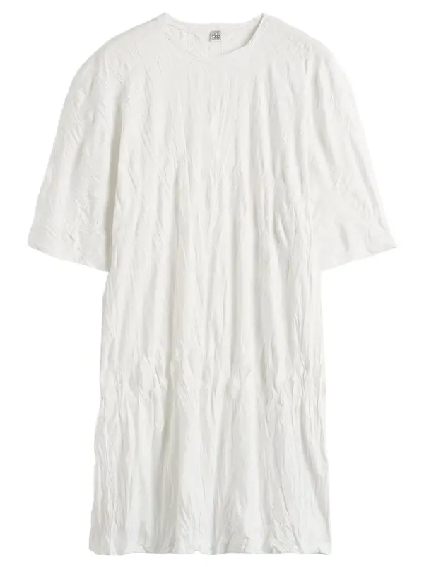 TOTEME Textured Mini Dress - Off White
