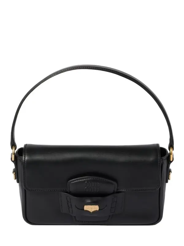 Miu Miu Penny Leather Bag - Black