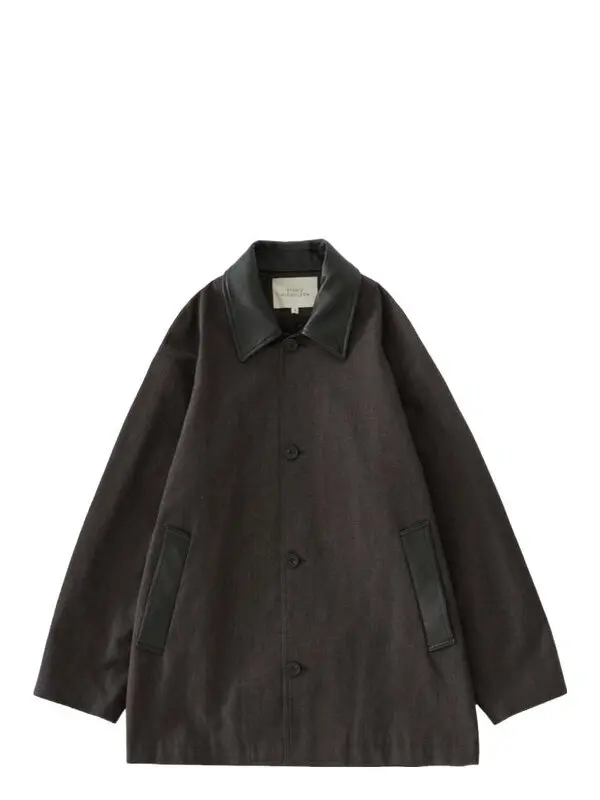Studio Nicholson Long Sleeve Collared Jacket - Brown