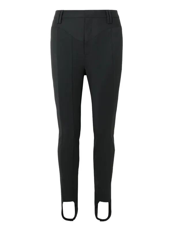 JEAN PAUL GAULTIER Wool Blend Stirrup Leggings - Black