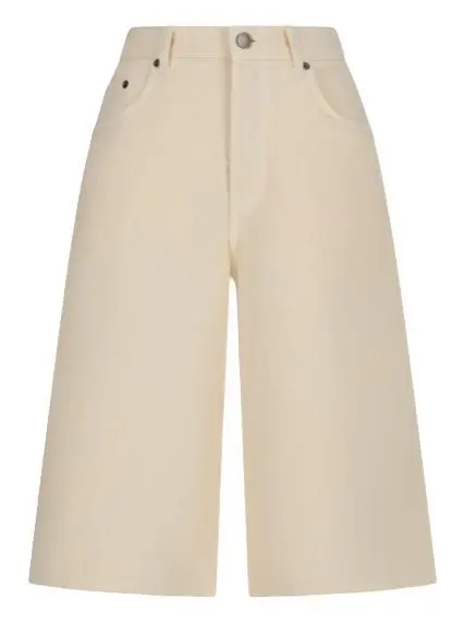 HAIKURE Denim Culottes - Nude