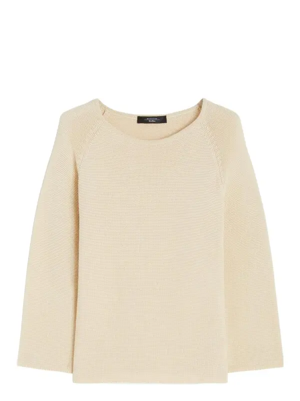 Max Mara Relaxed Fit Knitted Jumper - Ivory